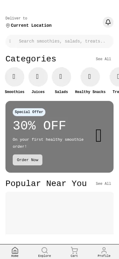 HealthyEats Delivery App