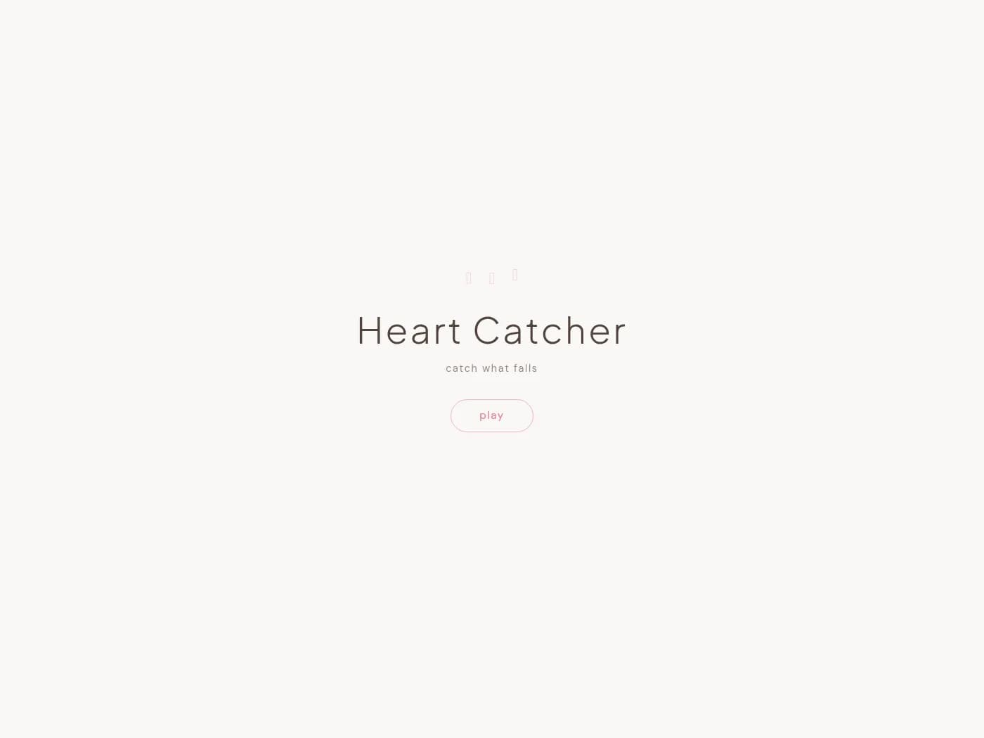 Heart Catcher Game