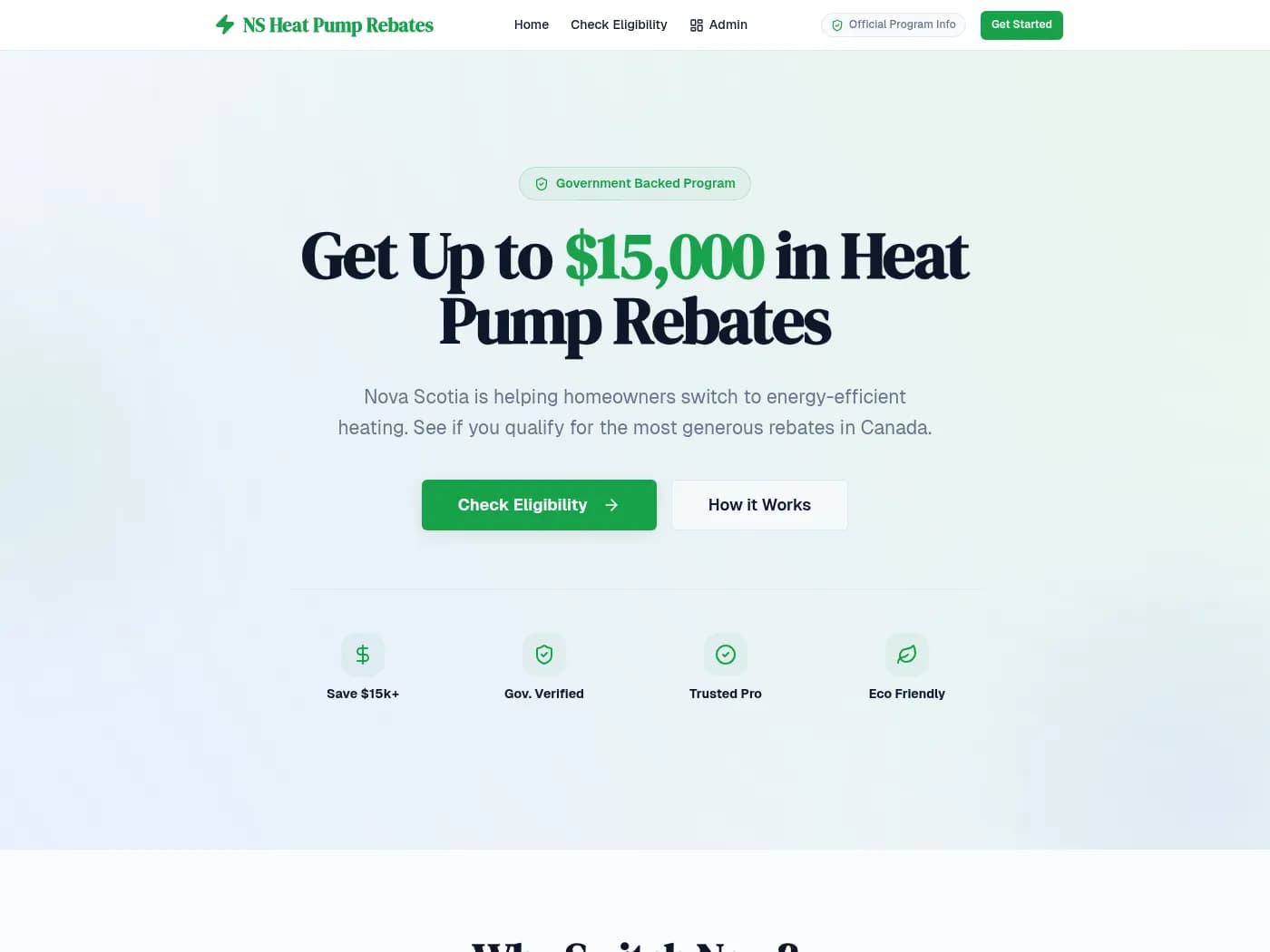 NS Heat Pump Rebates