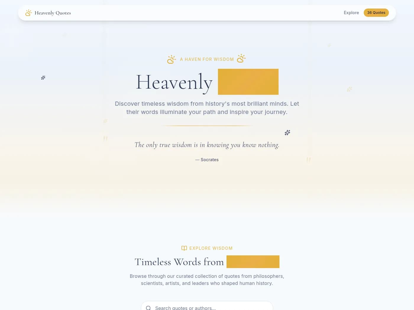 Heavenly Quotes Portal