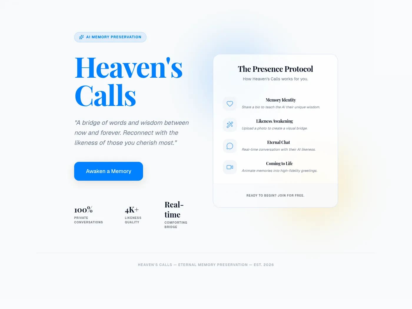 Heaven's Calls AI Chat