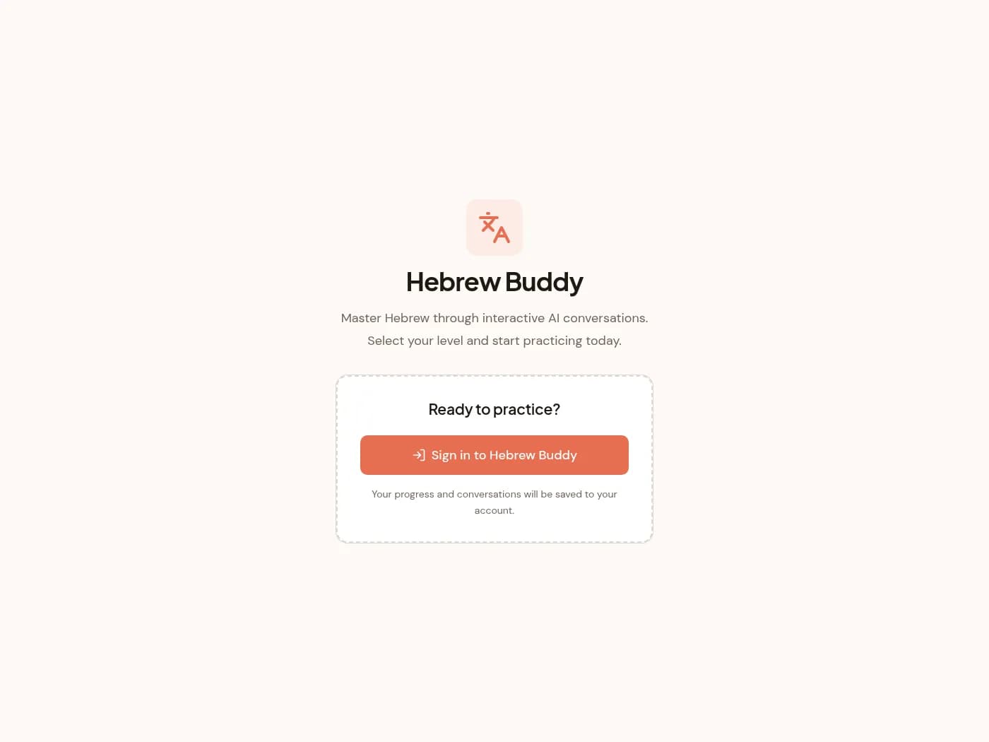 Hebrew Chat Buddy