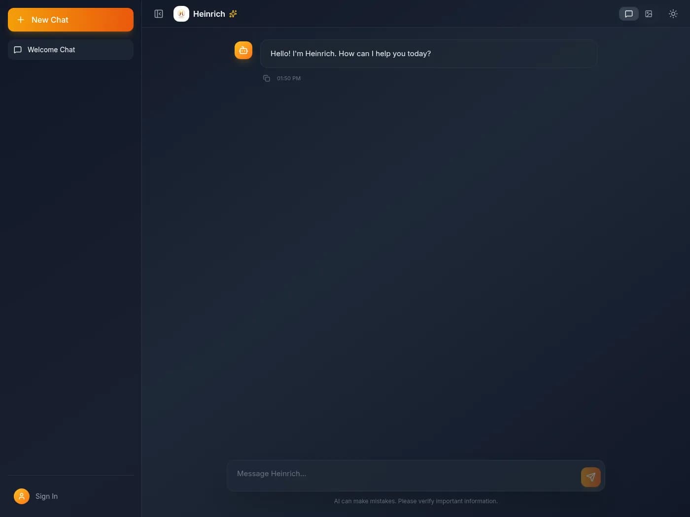 Heinrich AI Chatbot