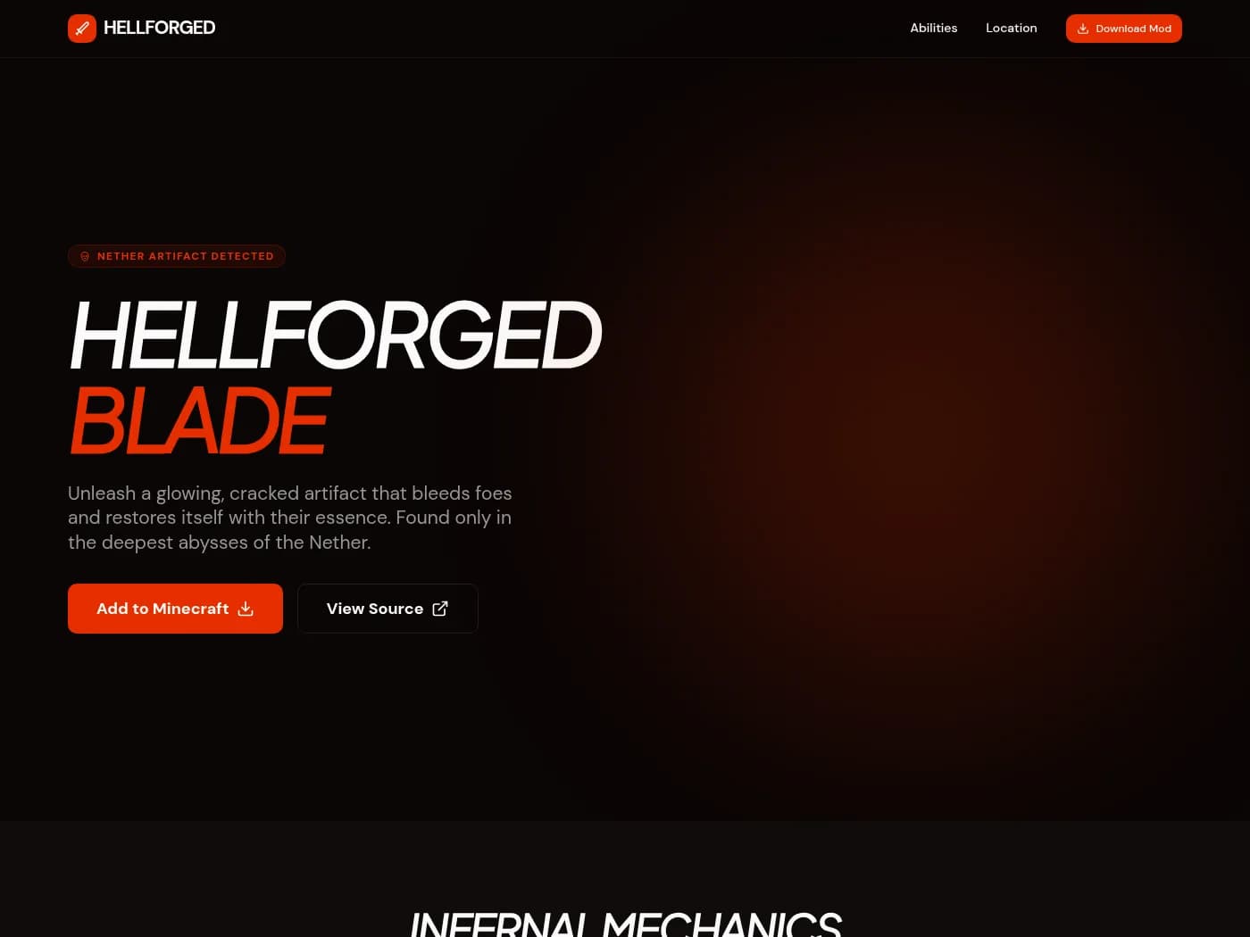 Hellforged Sword Mod