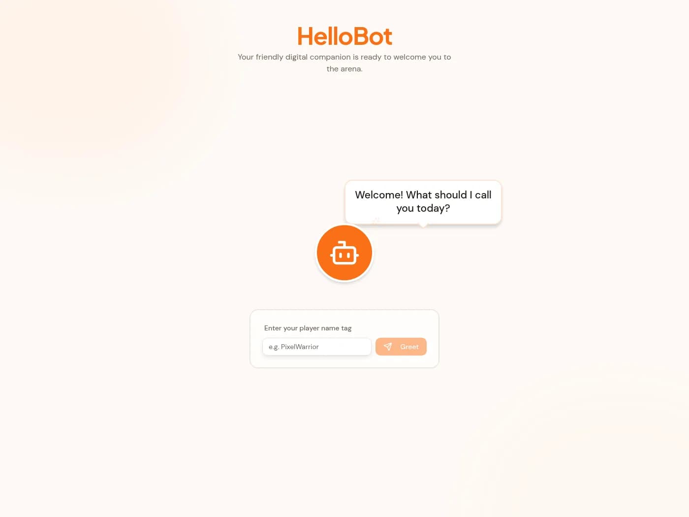 HelloBot Greeter
