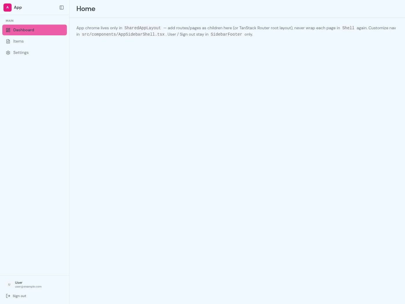 Hello Starter App