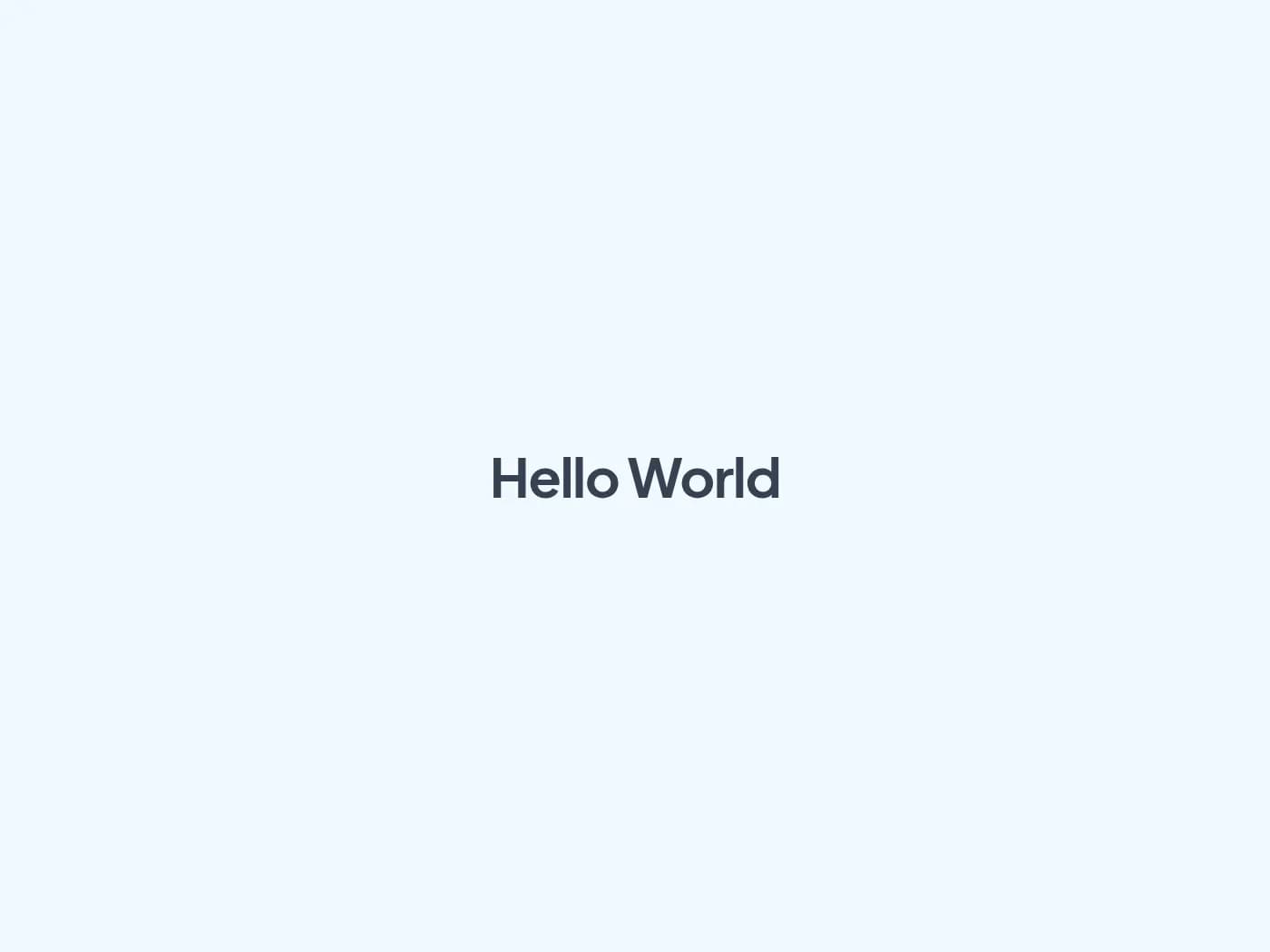 Hello World Webhook