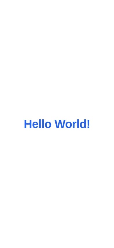 Hello World App
