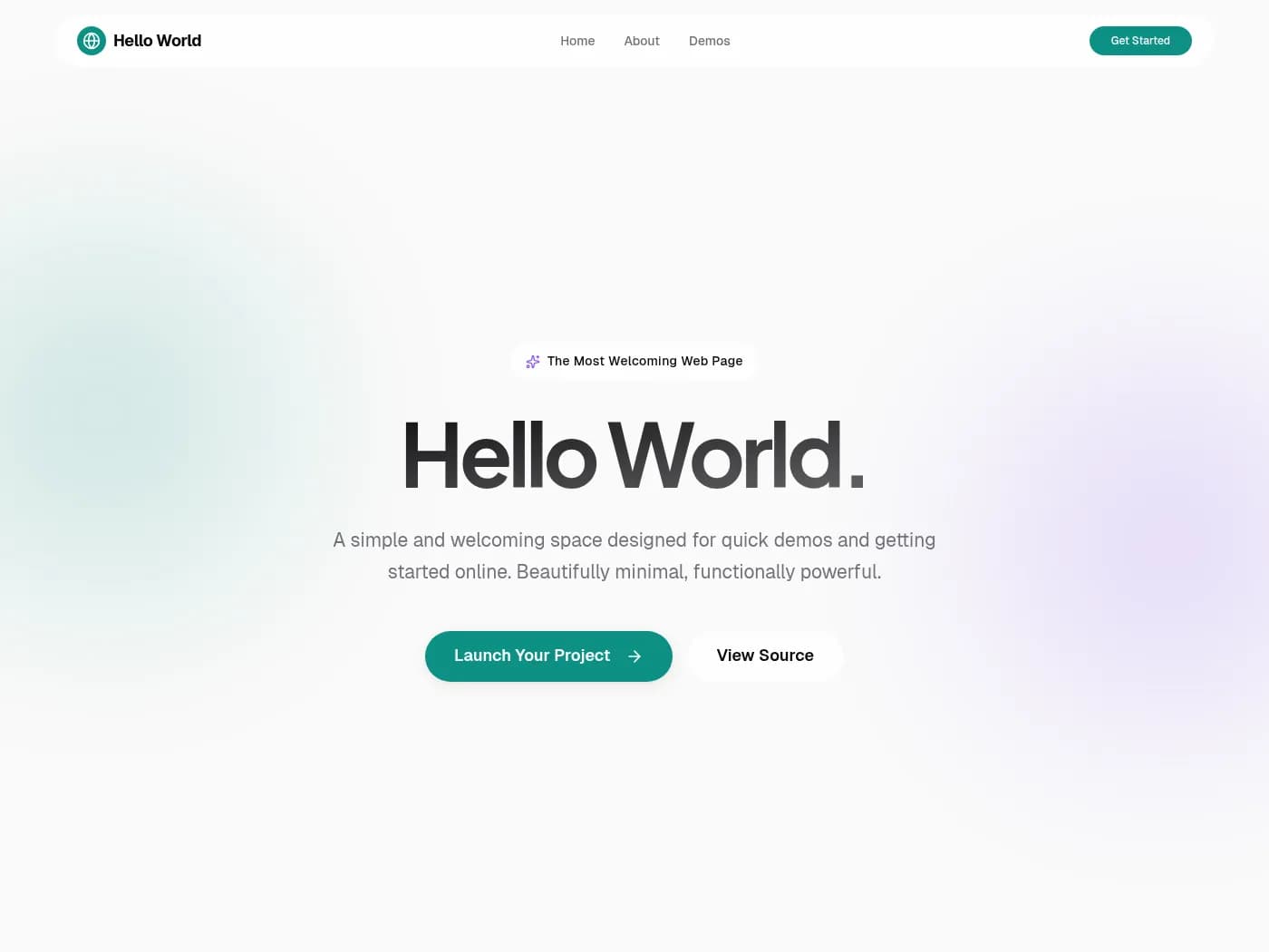 Hello World Site