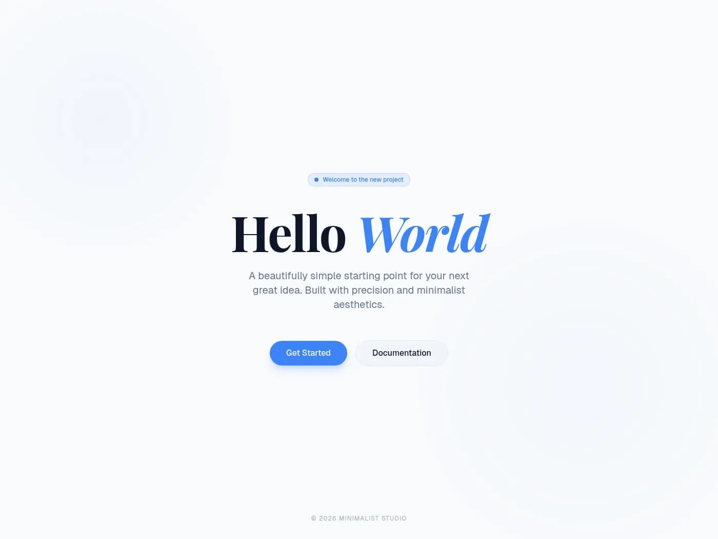 Hello World Webpage