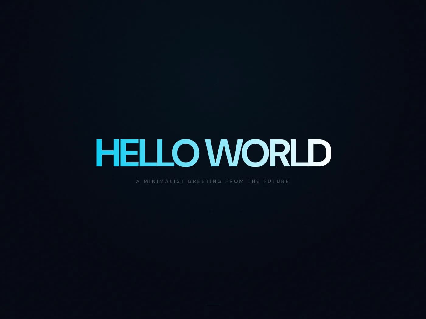 Hello World Web