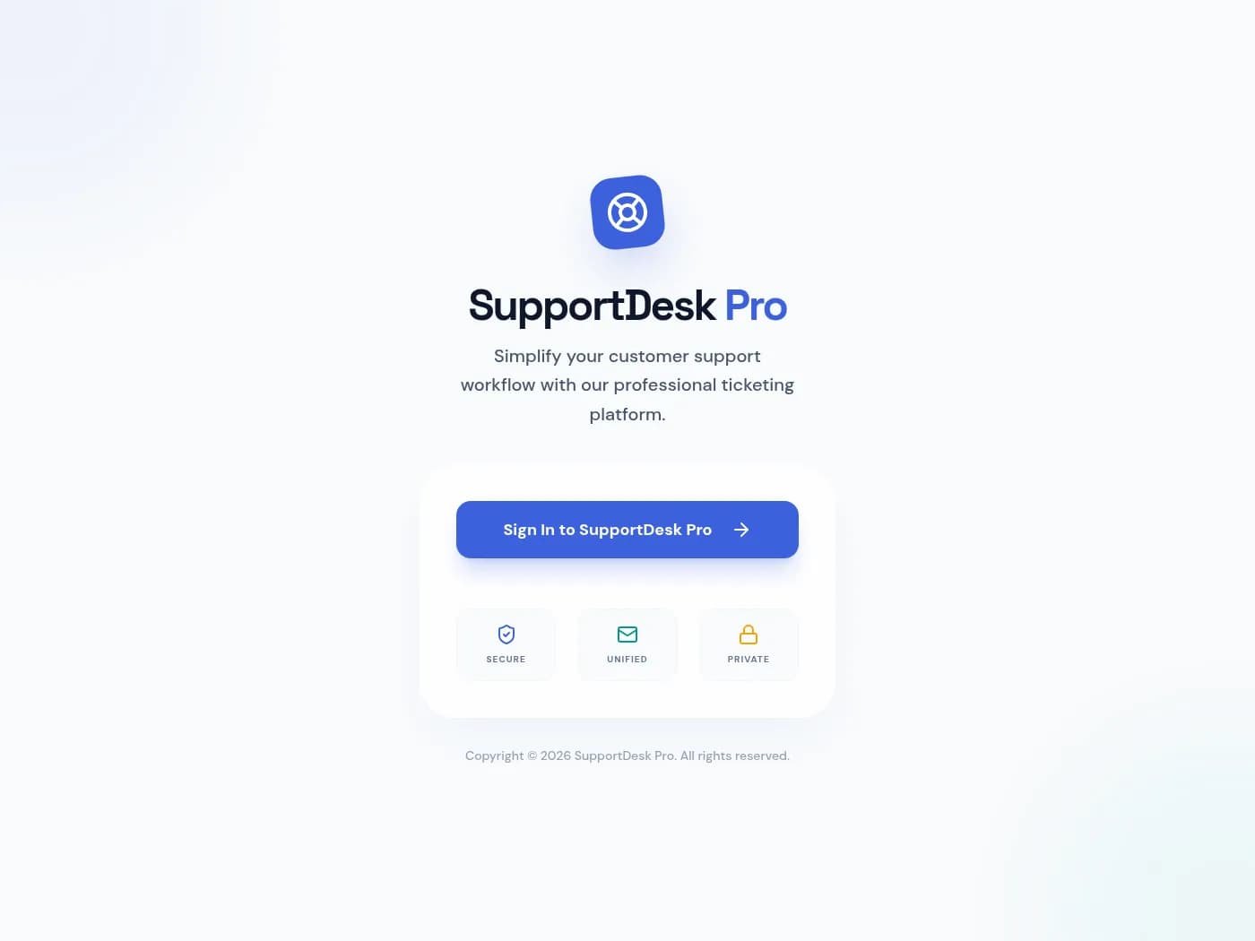 SupportDesk Pro