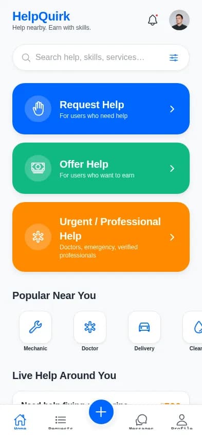 HelpQuirk Mobile Help Hub