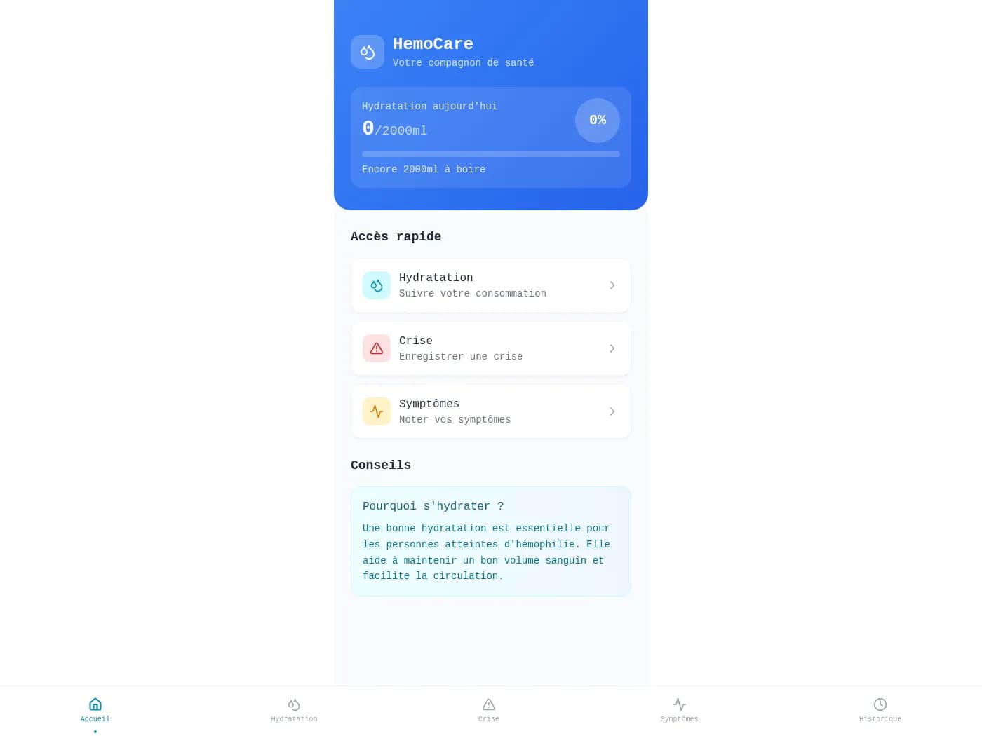 HemoCare Tracker