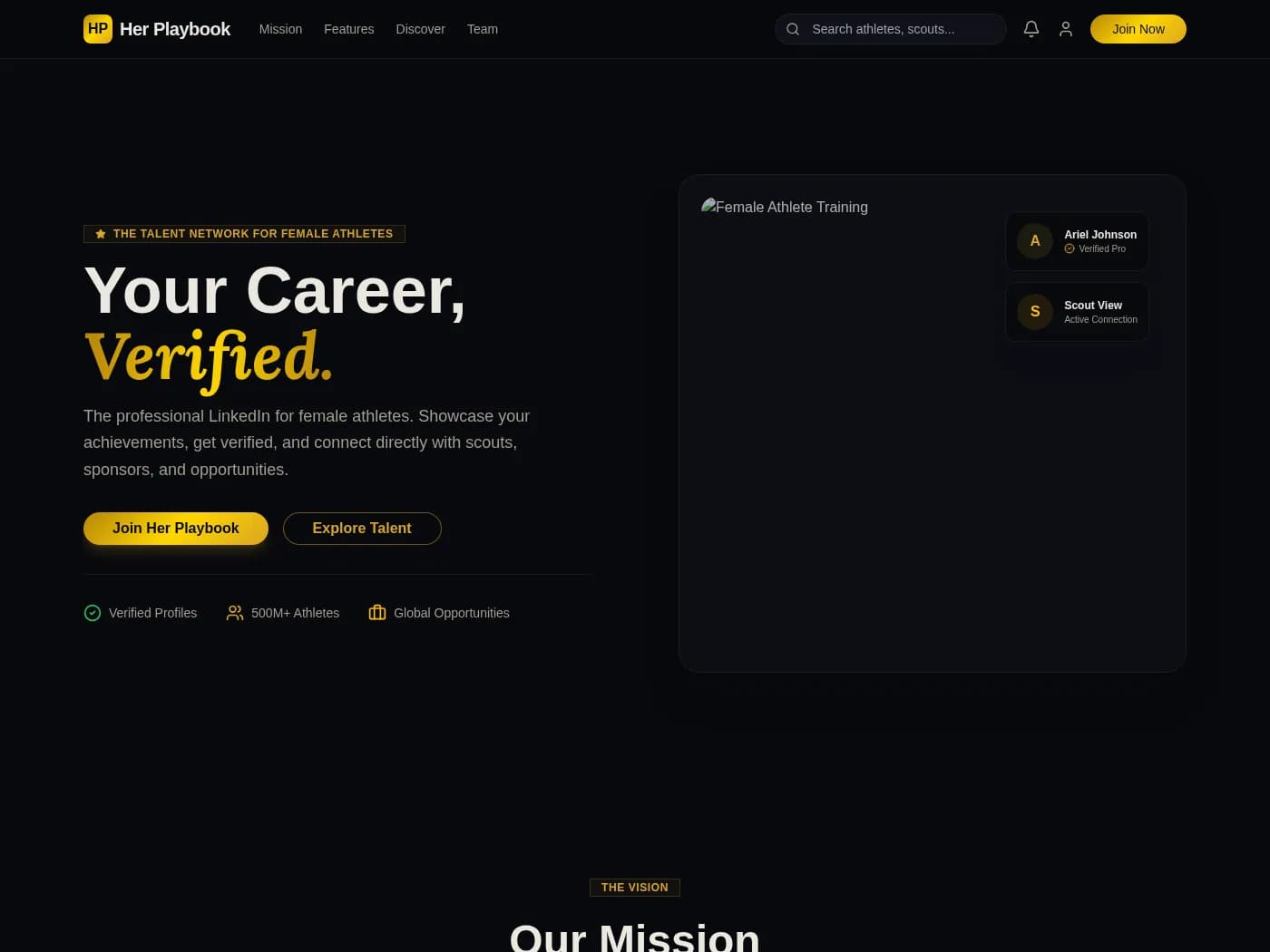 Her Playbook Website