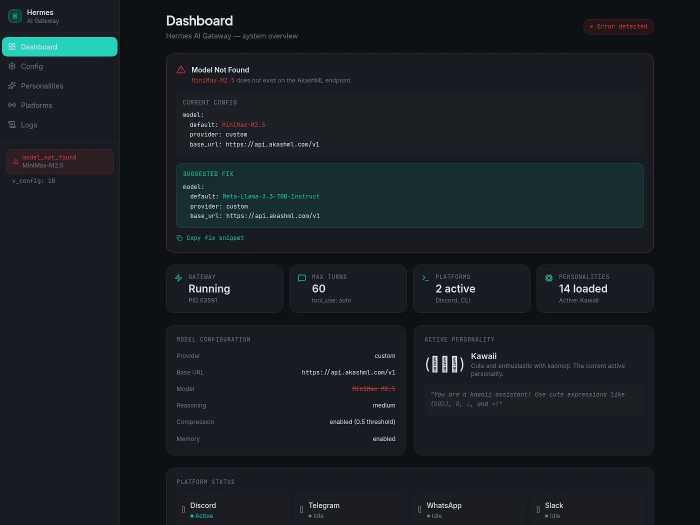 Hermes AI Gateway