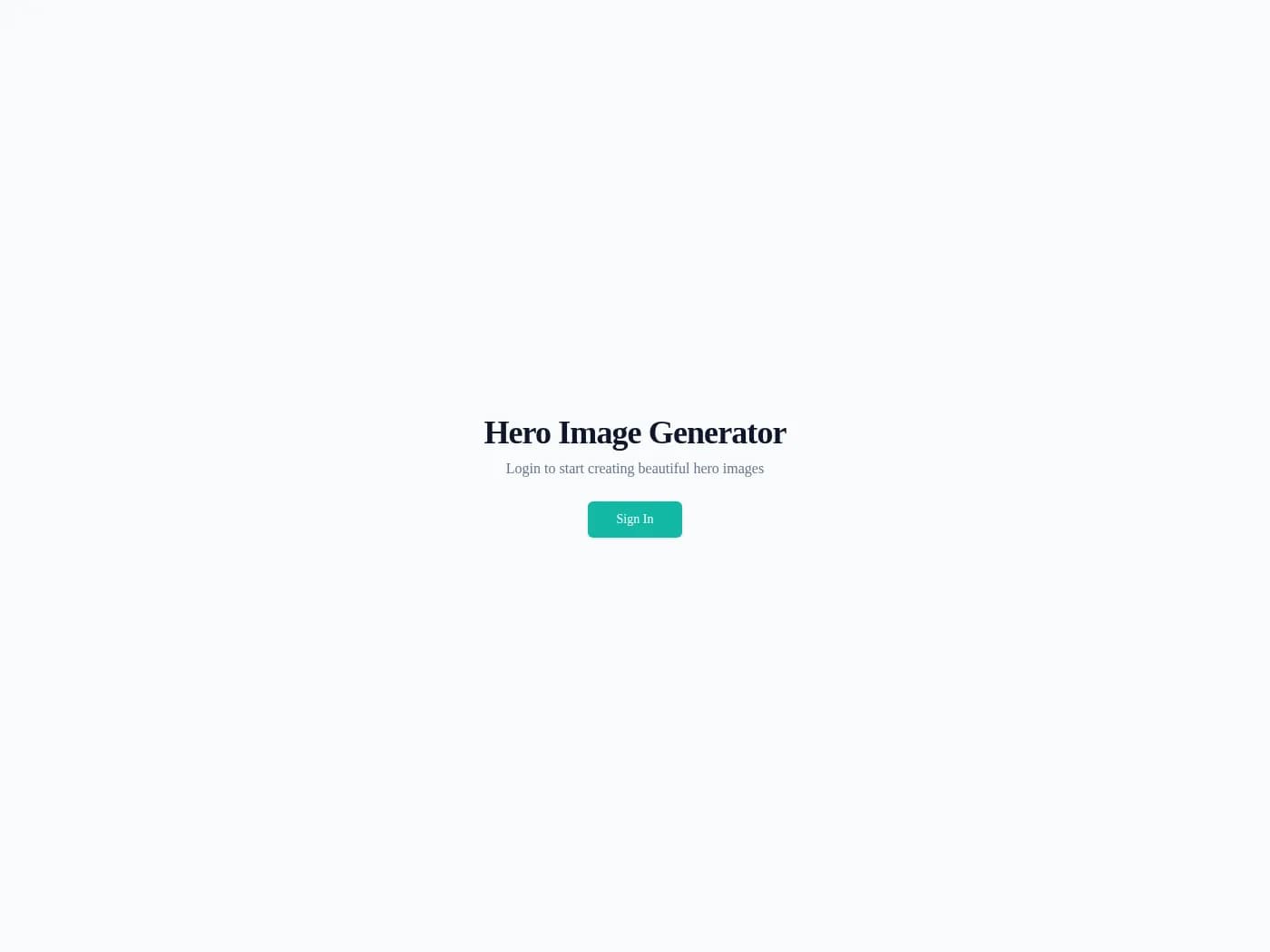 Hero Image Generator