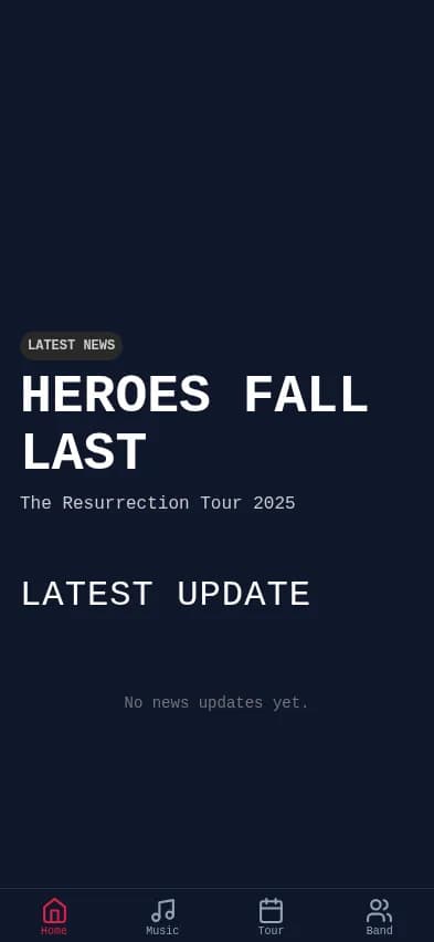 Heroes Fall Band App