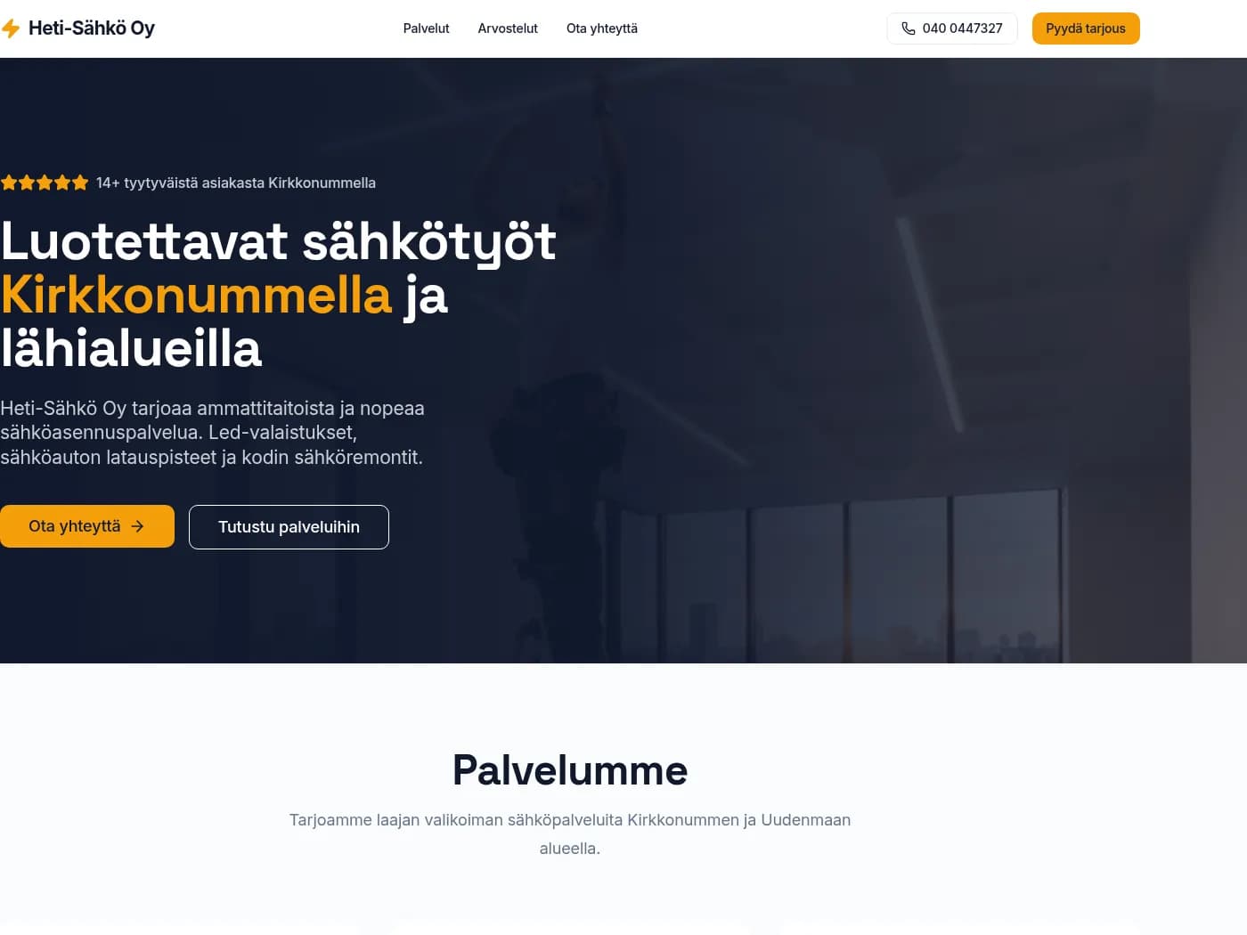 Heti-Sähkö Web Presence