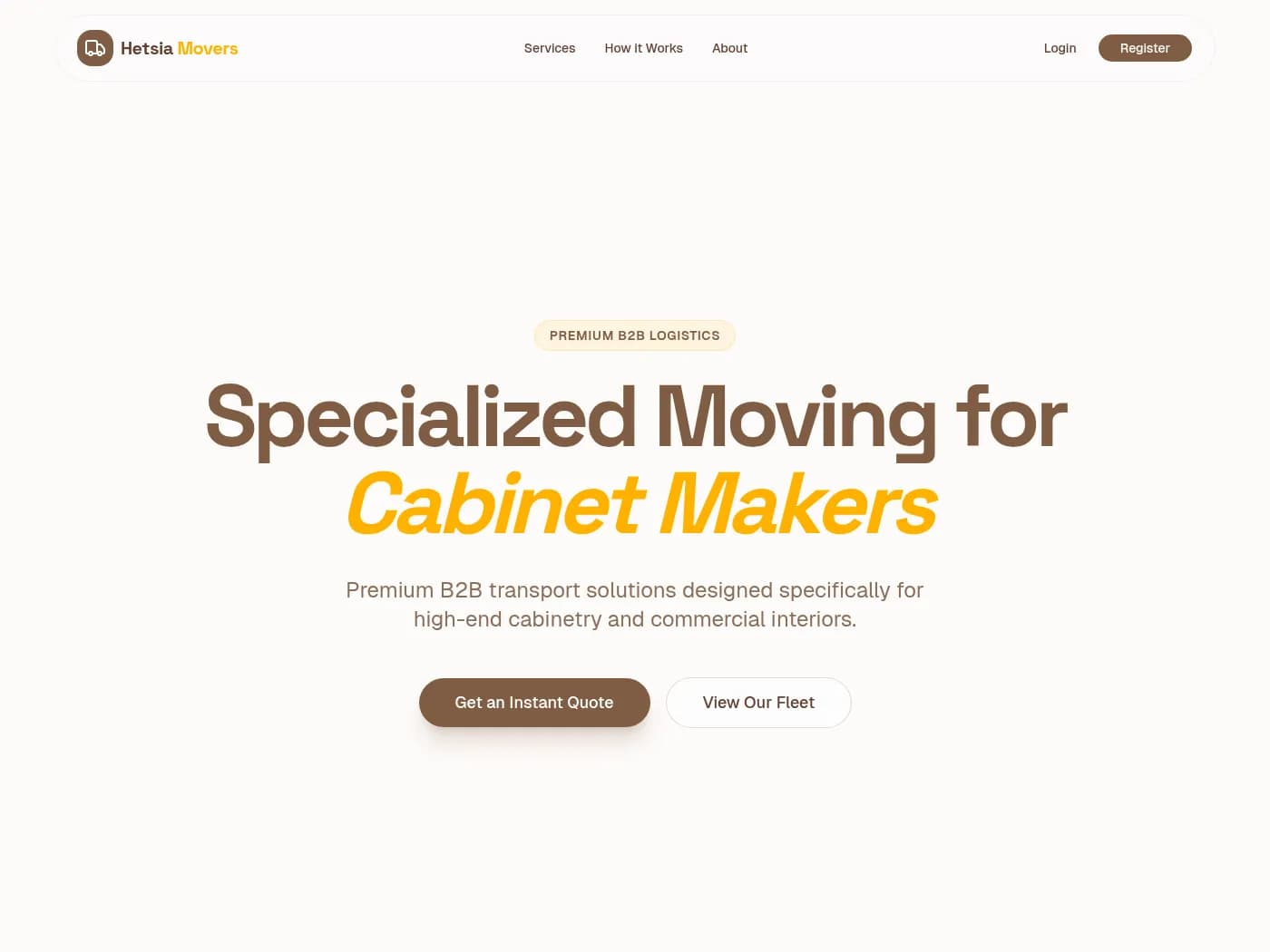 Hetsia Movers 3D Landing