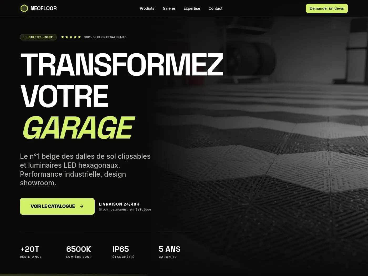 HexaStore Landing Page