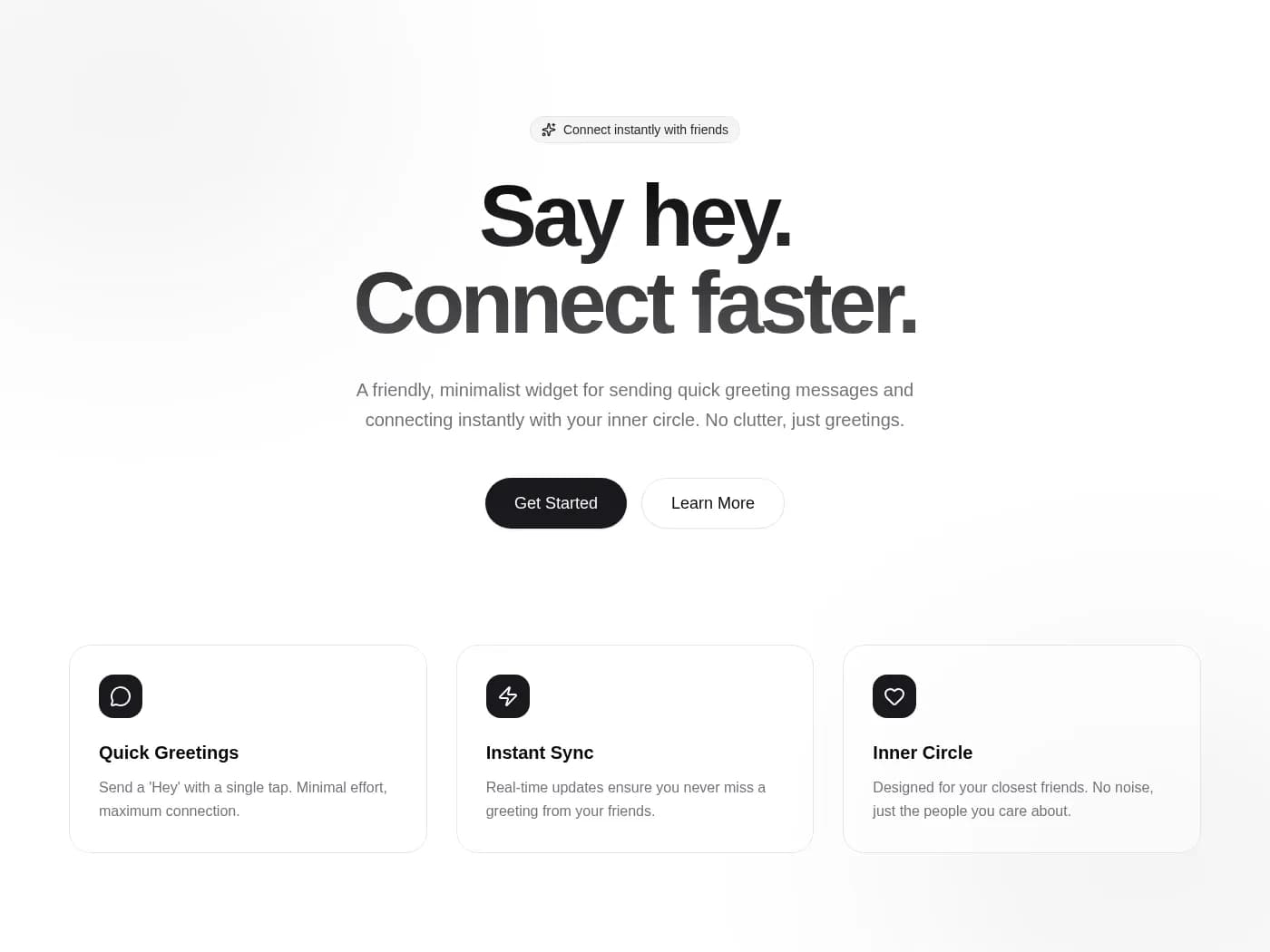 Hey Social Widget