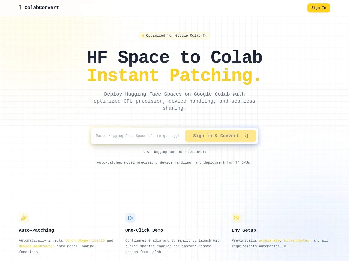 HF Space Colab Converter