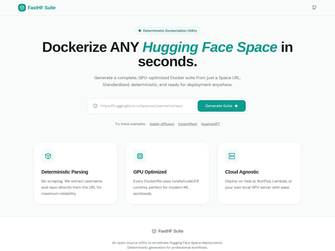 FastHF Docker Suite
