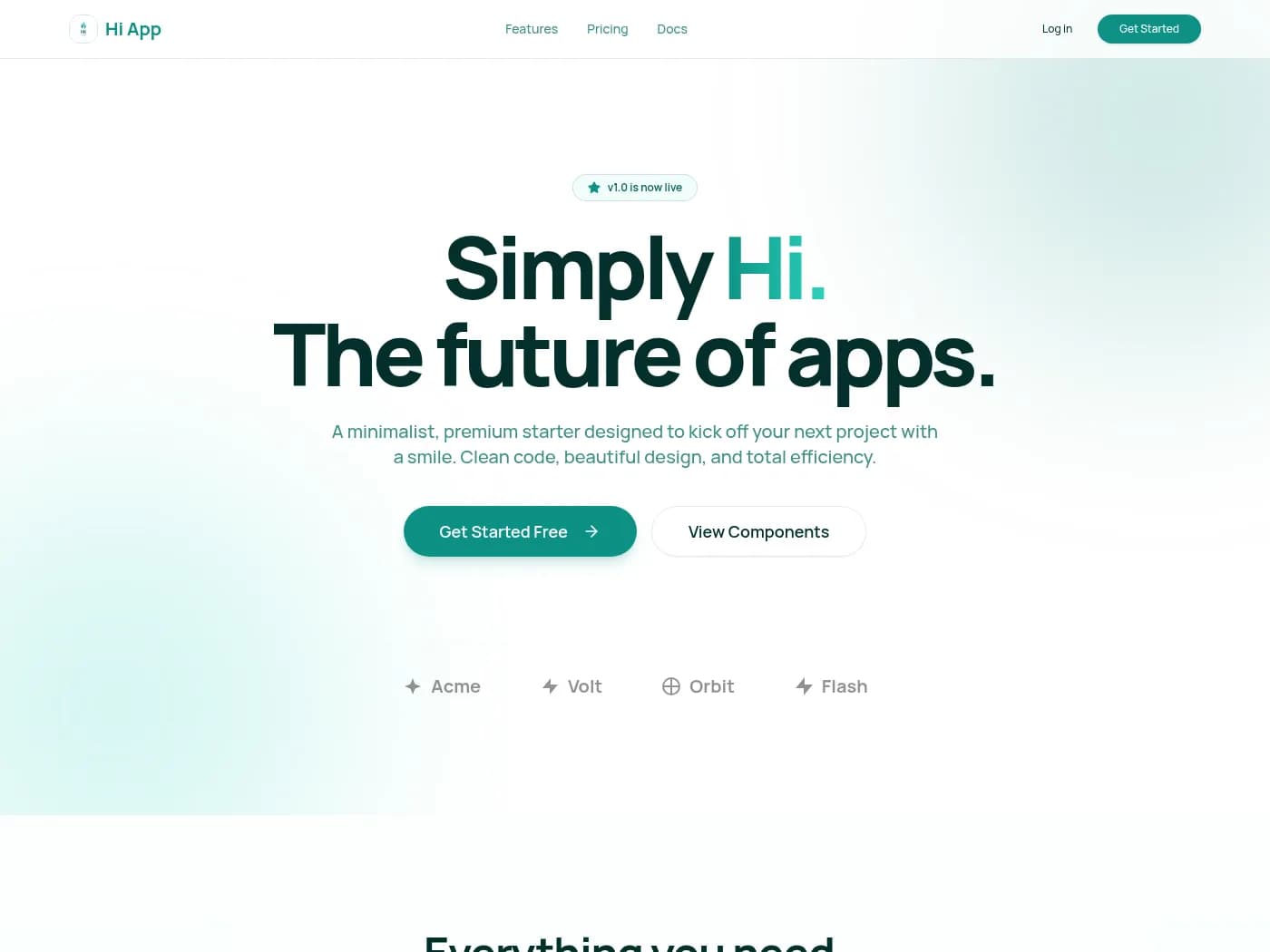 Hi App Starter