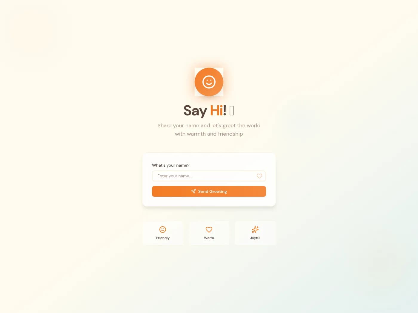 Hi Greeting App