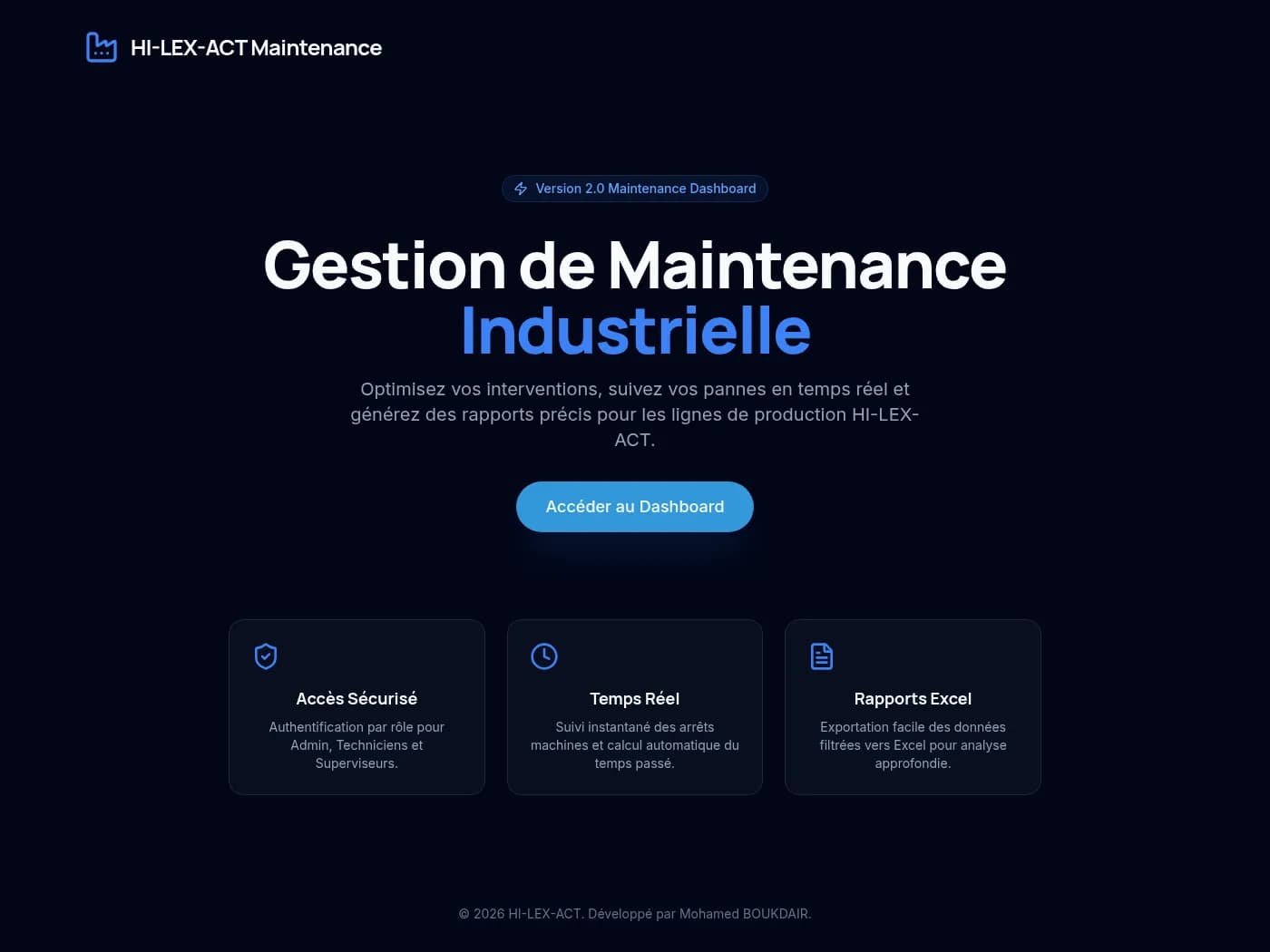 HI-LEX-ACT Maintenance Manager