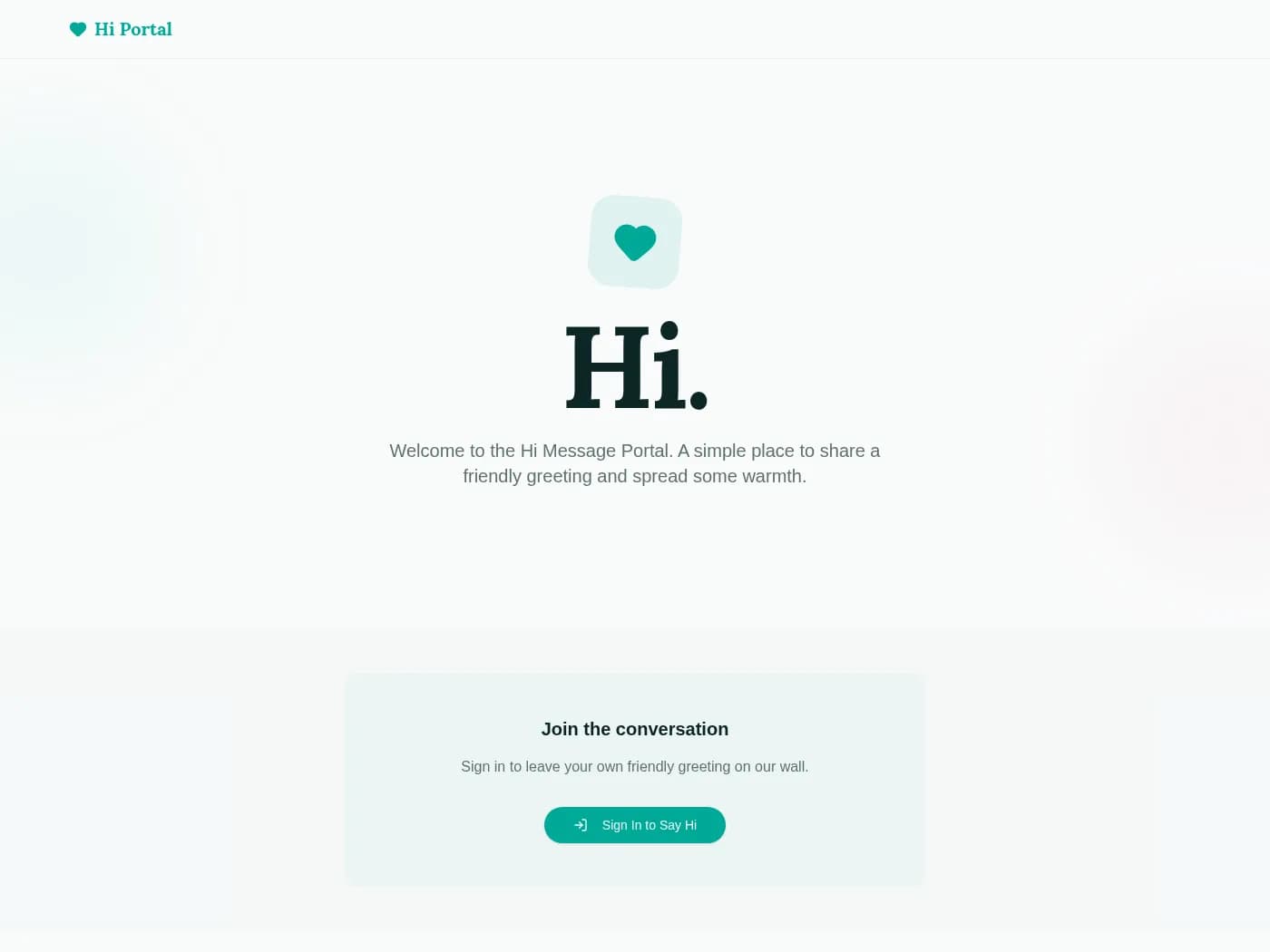 Hi Message Portal