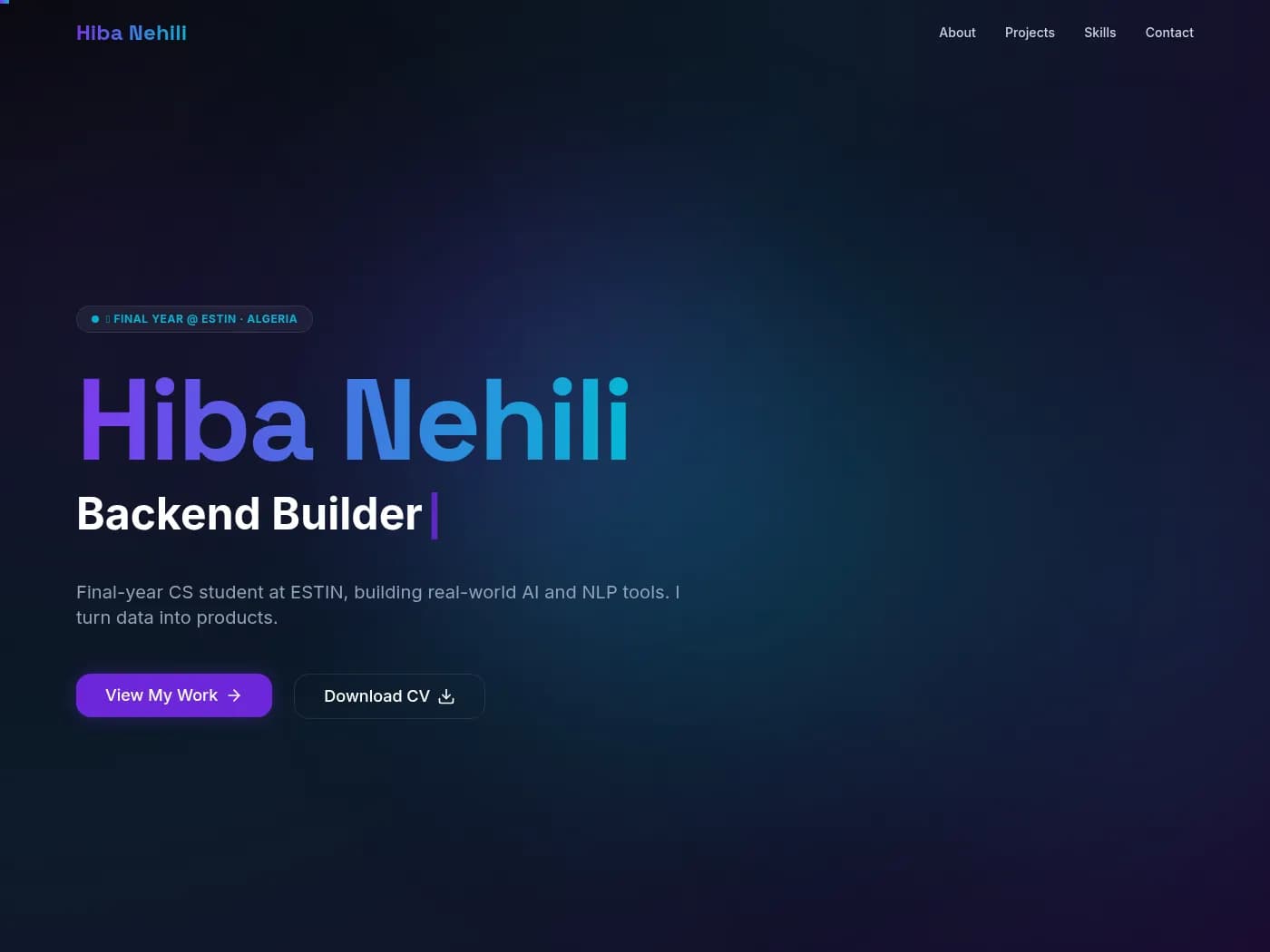 Hiba Nehili Portfolio
