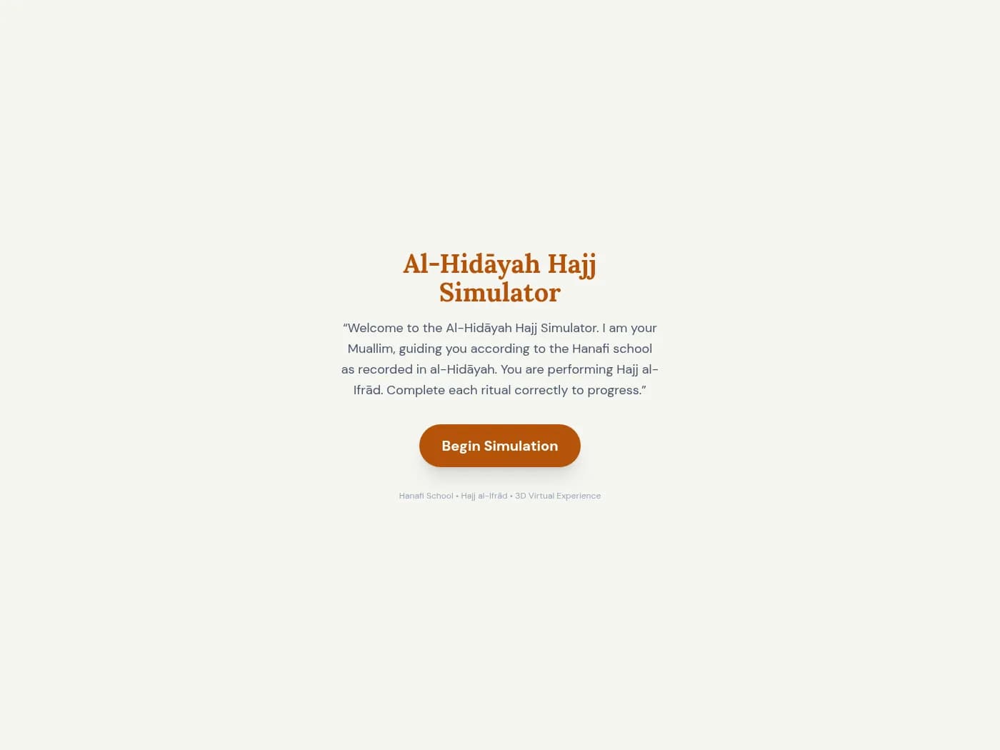 Hidāyah Hajj Simulator