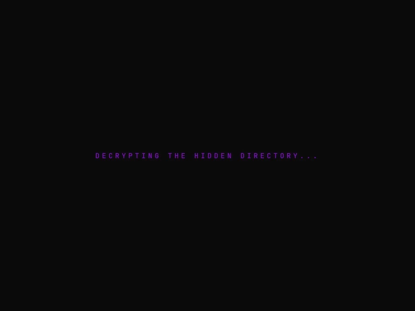 Hidden Directory Folder