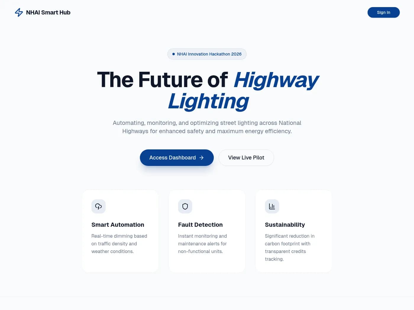 Smart Highway Lighting Hub