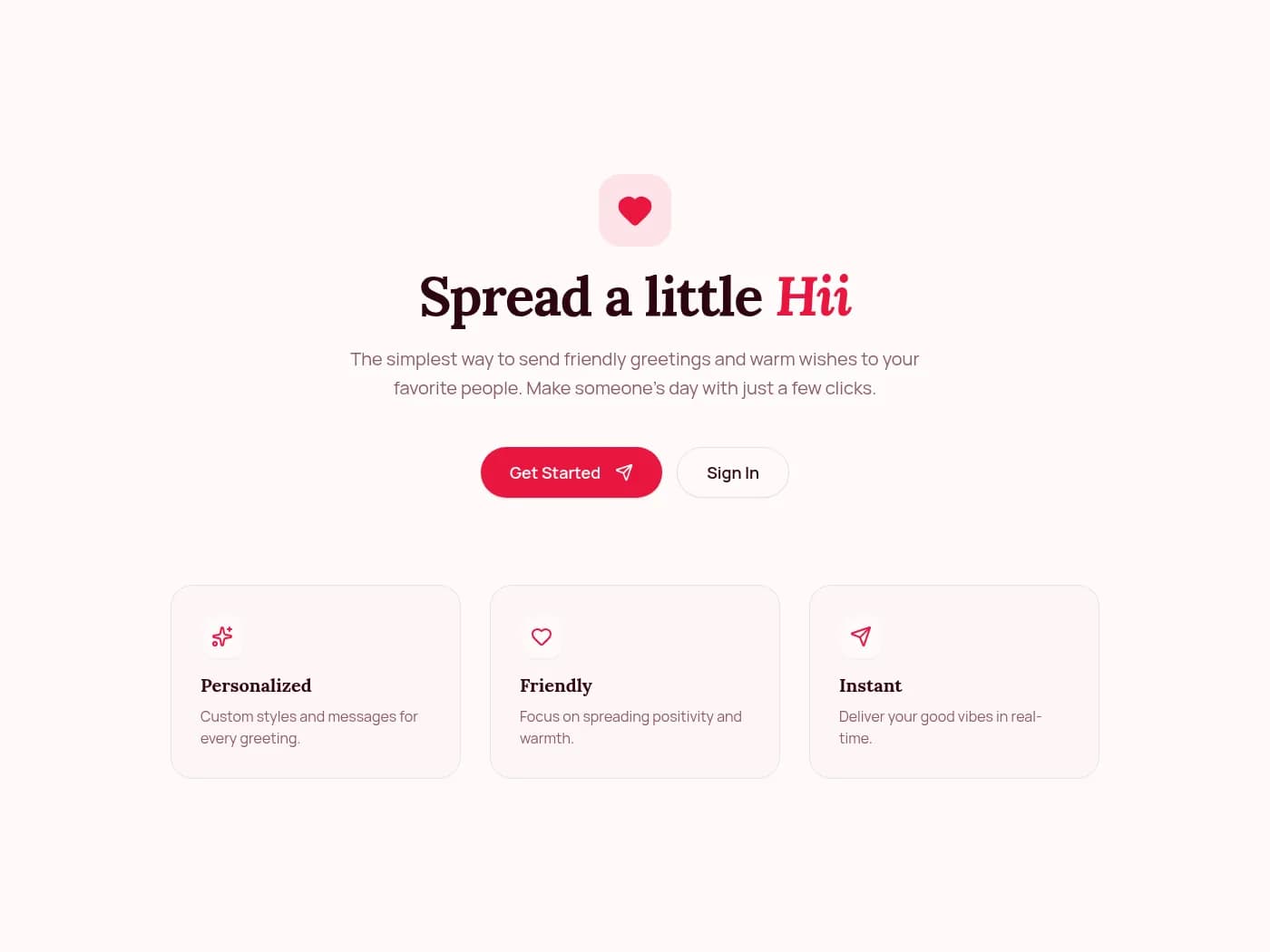 Hii Greeting App