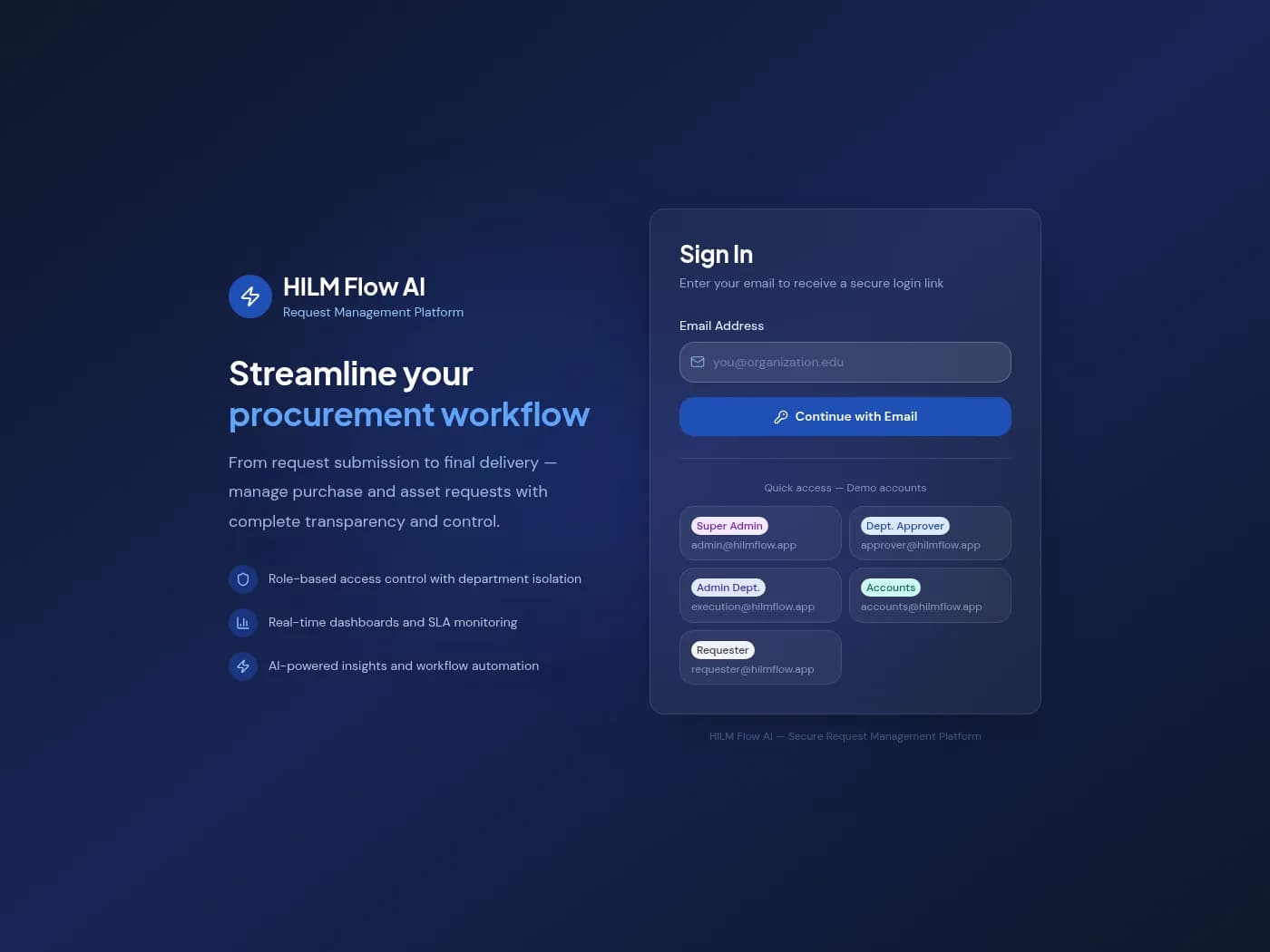 HILM Flow AI Platform