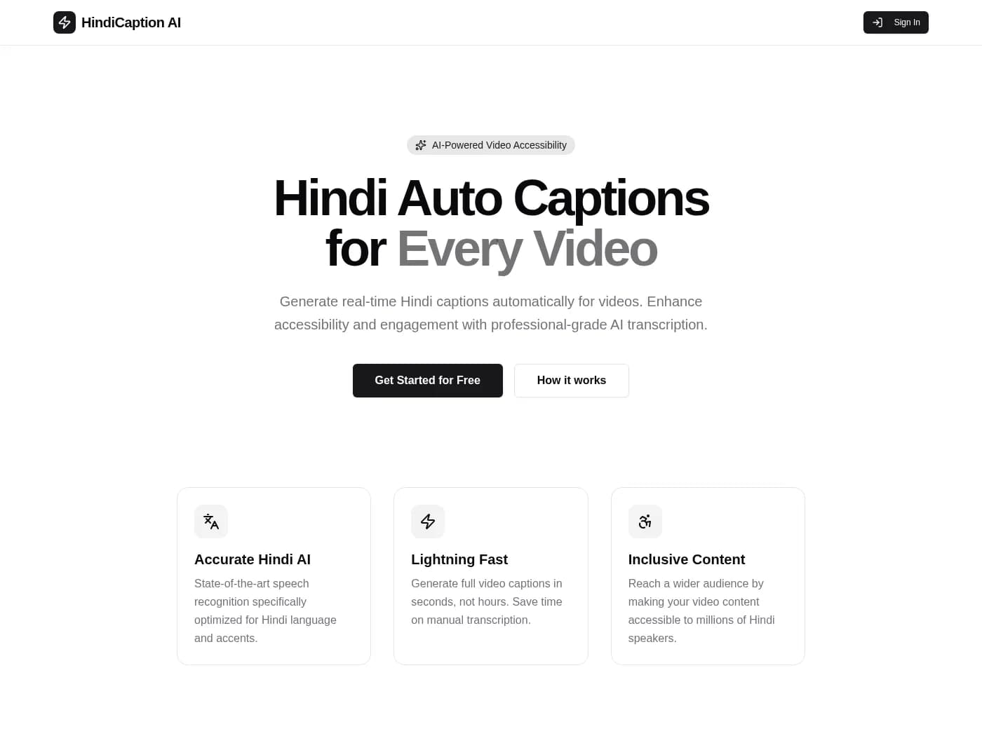 Hindi Auto Captioner
