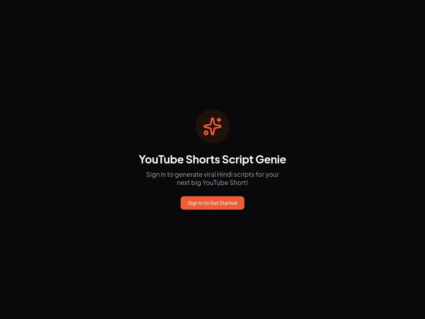 YouTube Shorts Script Genie