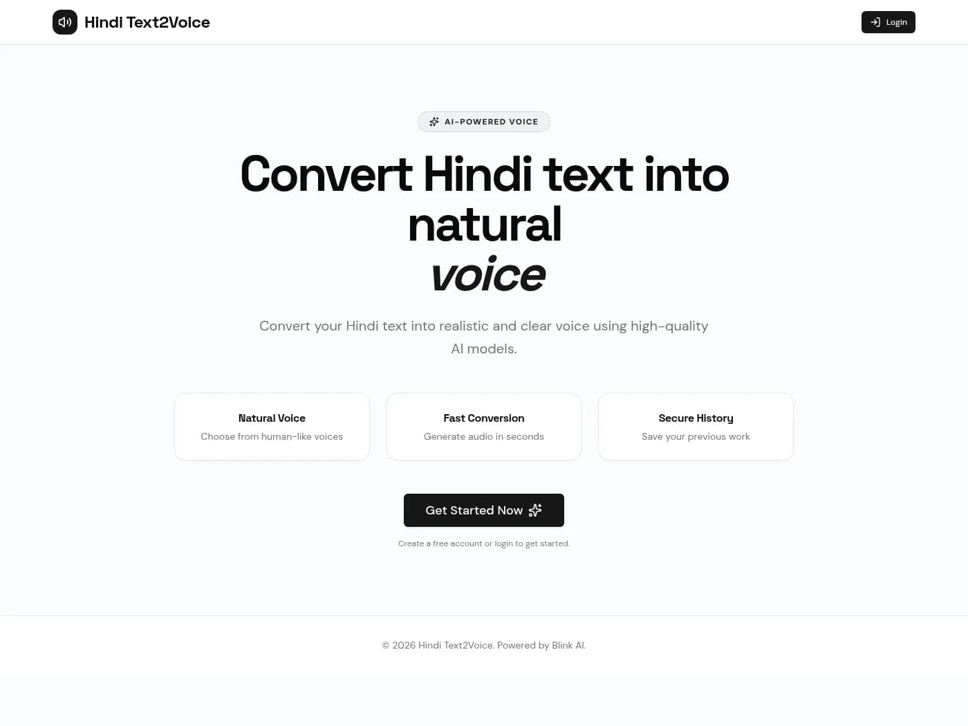 Hindi Text2Voice