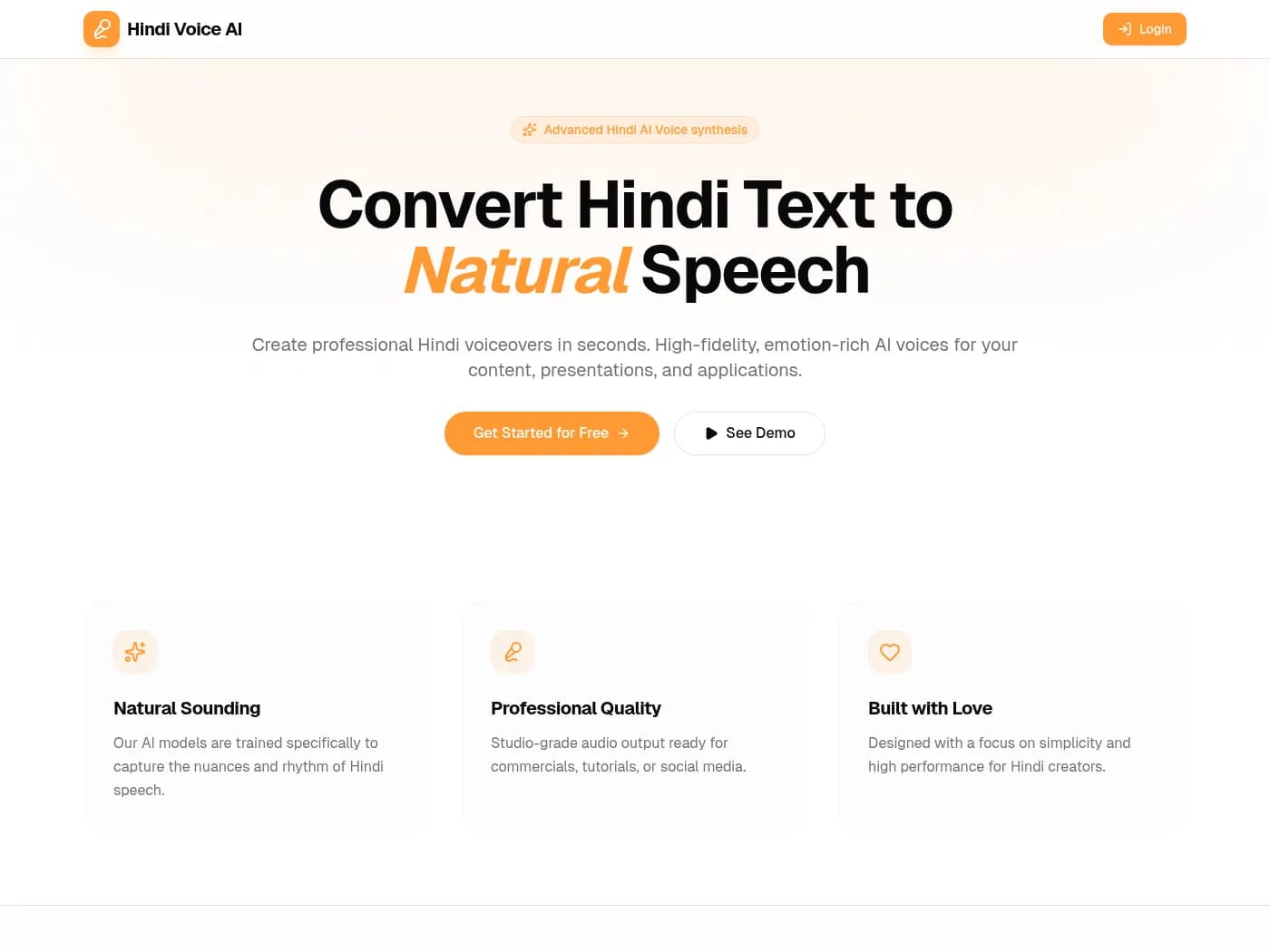 Hindi AI Voice Generator