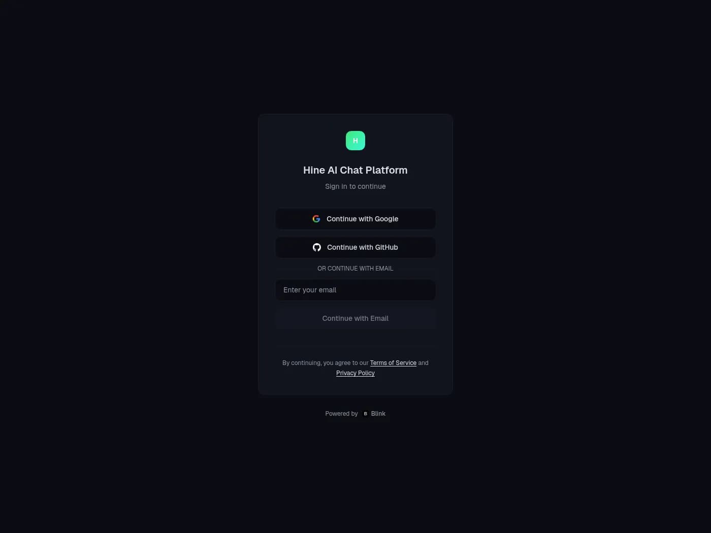 Hine AI Chat Platform