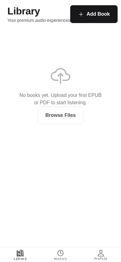Hiread AI Audiobook App