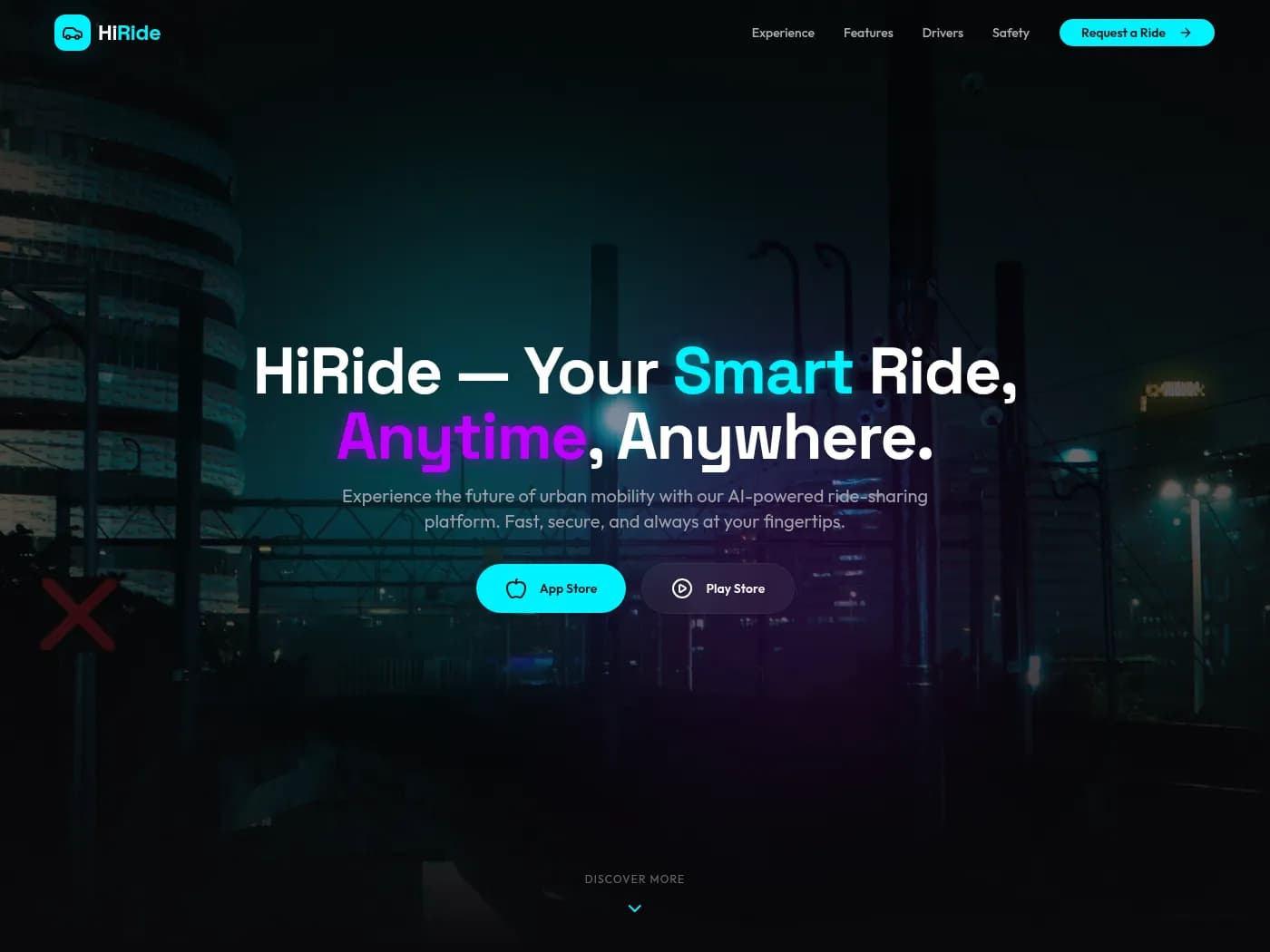 HiRide Immersive Storytelling Site