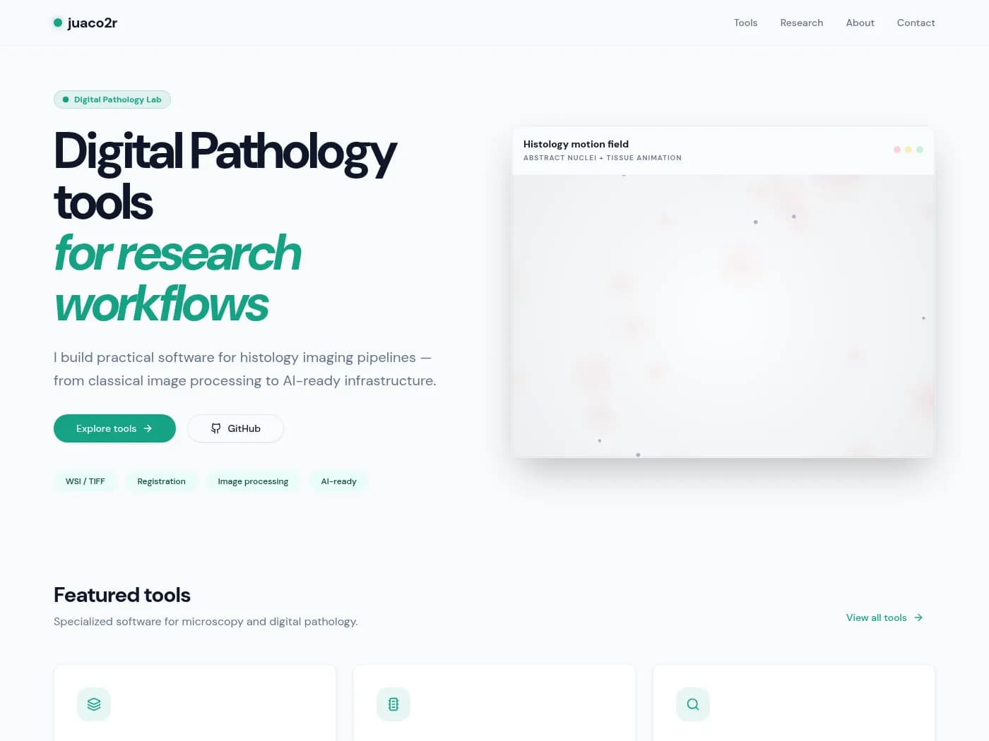 Histology Motion Field Revamp