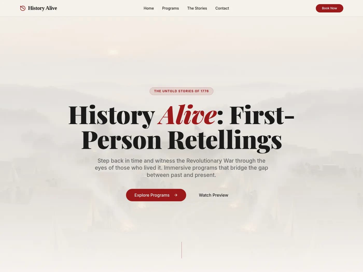 History Alive Web Portal