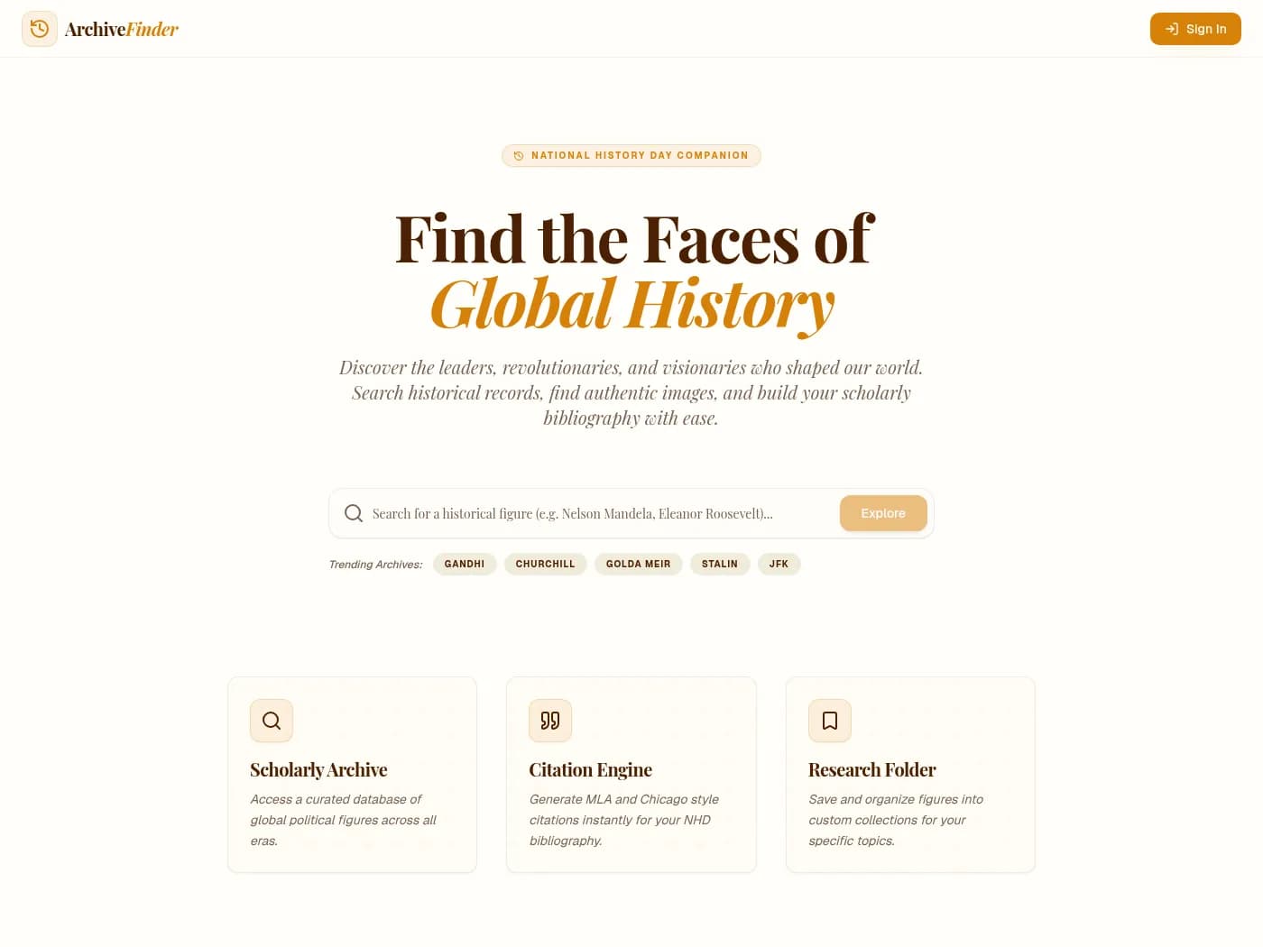 History Image Finder
