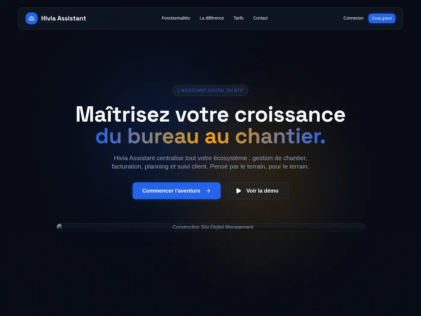 Hivia BTP Gamified Site