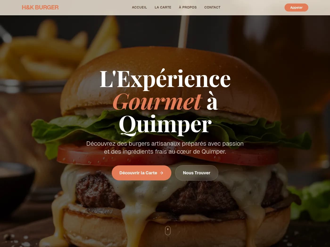 H&K Burger Webpage